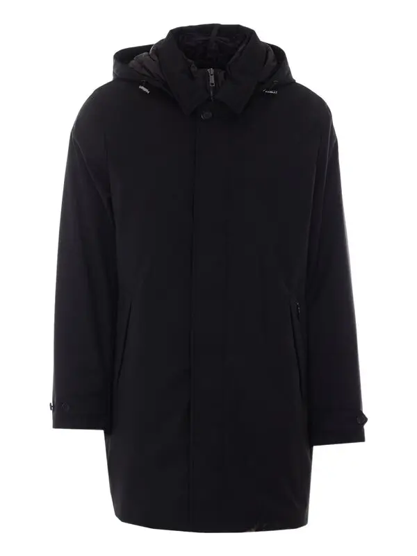 Add Long-sleeved Down Jacket - Black