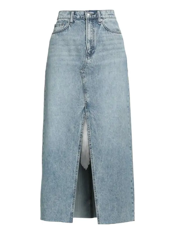 Rag & Bone Mediumblue Denim Aline Skirt - Blue