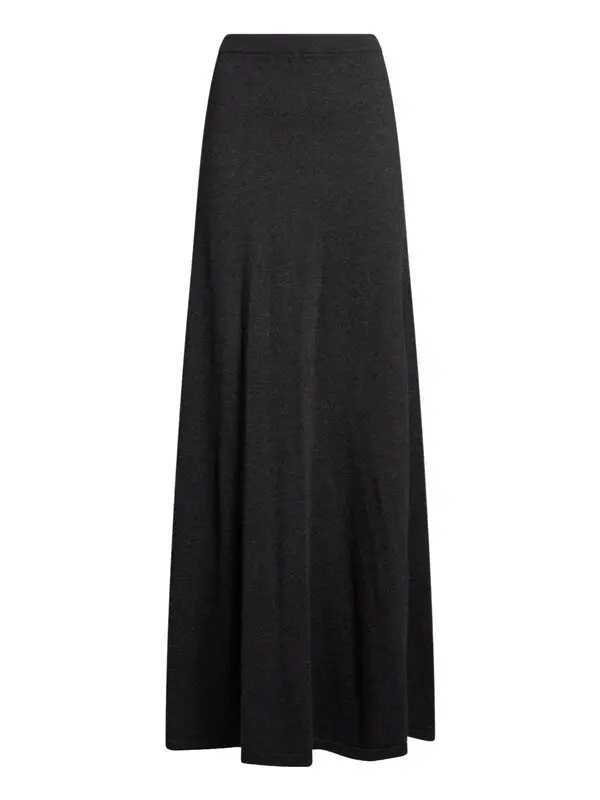 Balenciaga Midlength Woolblend Skirt - Black