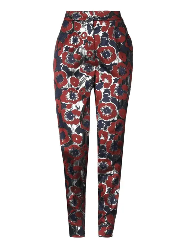 Dolce & Gabbana Multicolor Jacquard Trousers - Blue