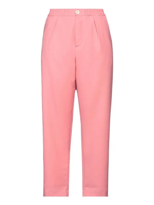 Marni Solidcolor Wool Trousers - Pink