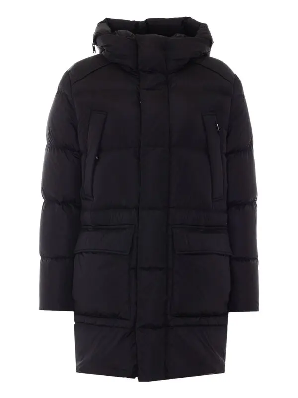 Add Long-sleeved Down Jacket - Black