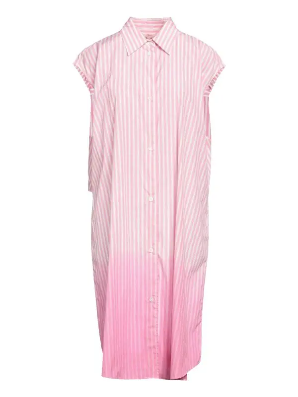 Marni Striped Longline Shirt - Pink