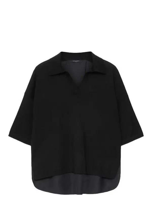 ALLSAINTS Bern Wool Polo Shirt - Black