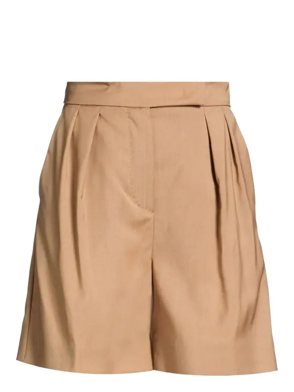 Max Mara Wool Shorts - Nude