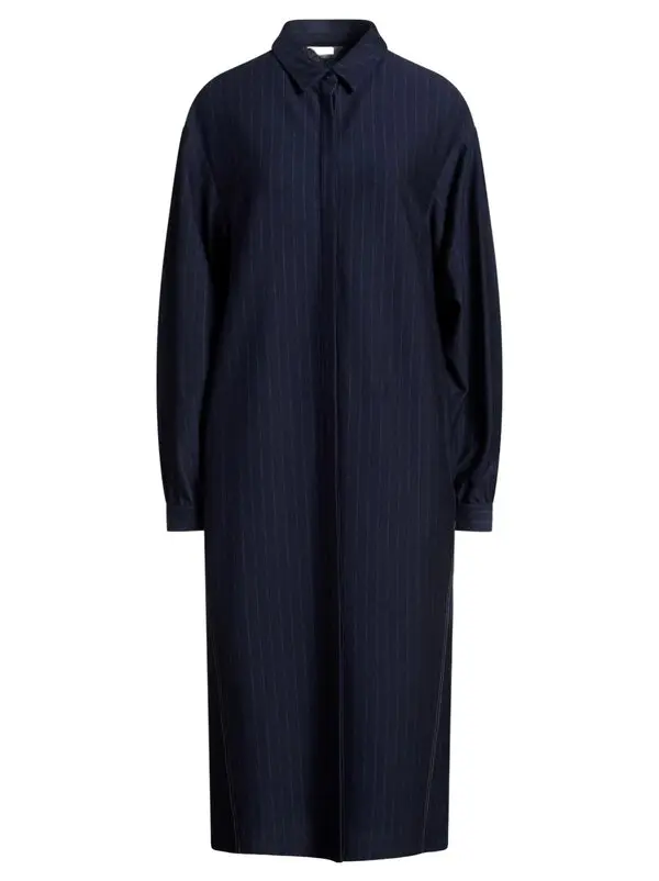 Max Mara Striped Shirt Dress - Blue