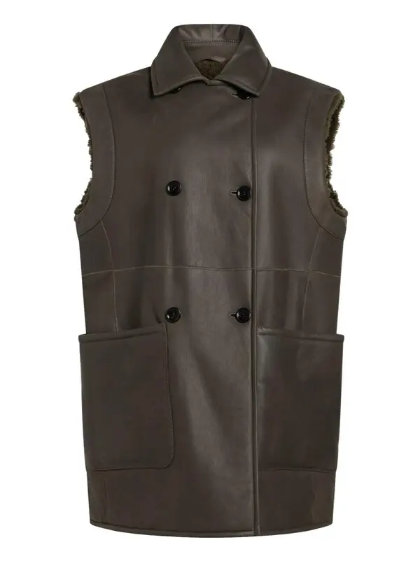 Max Mara Minimalist Sleeveless Vest - Green