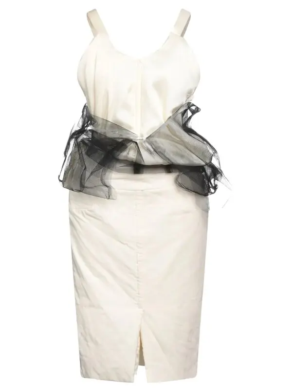 MAISON MARGIELA Two-tone Tulle Woven Party Dress - No
