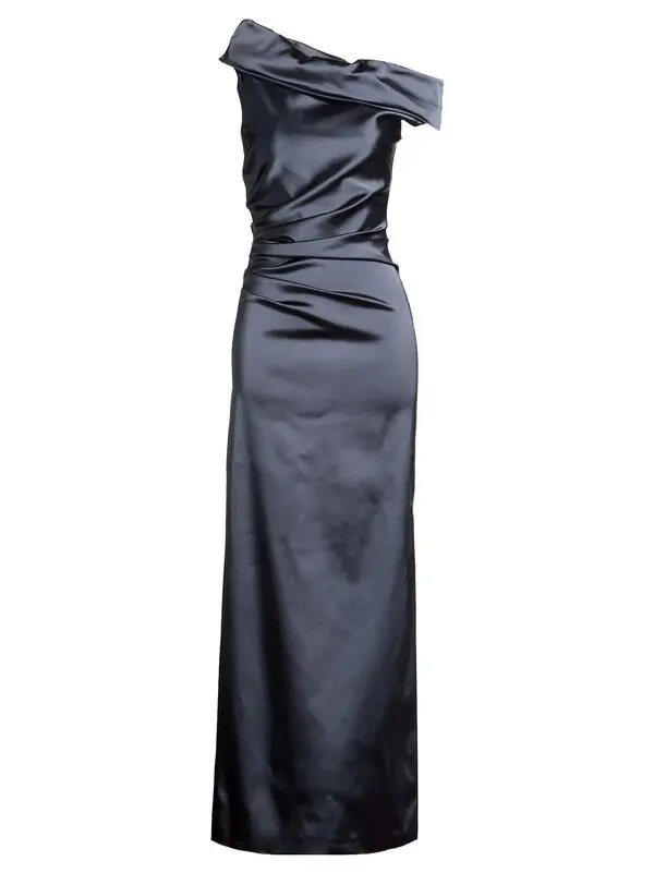Max Mara Minimalist Fitted Evening Gown - Blue