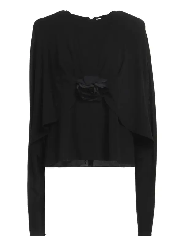 Saint Laurent Solidcolor Longsleeve Tshirt - Black
