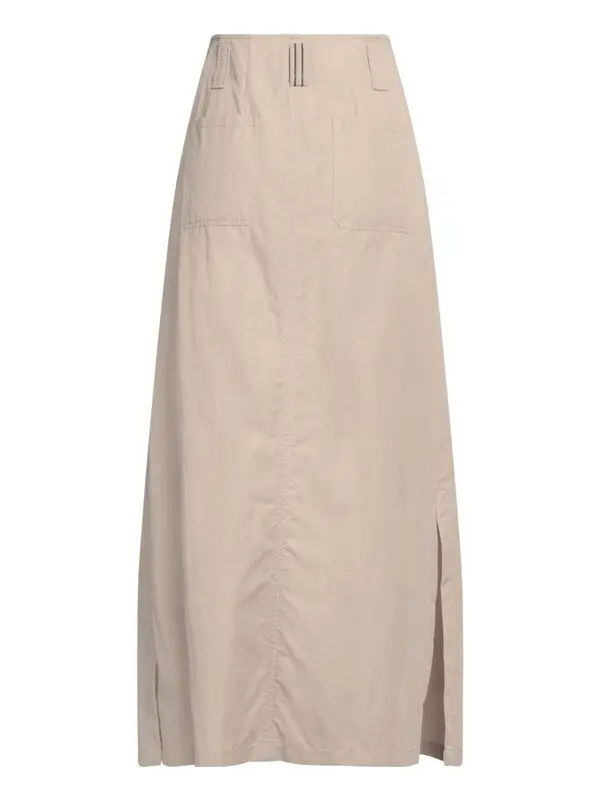 Brunello Cucinelli Solidcolor Aline Skirt - Nude