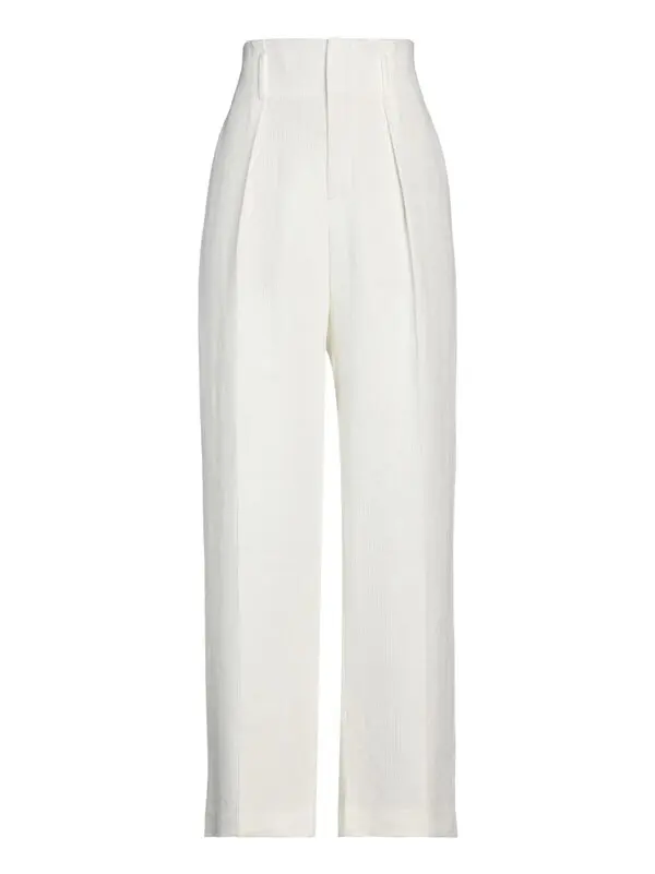 Brunello Cucinelli Zipandhookfastener Trousers - White