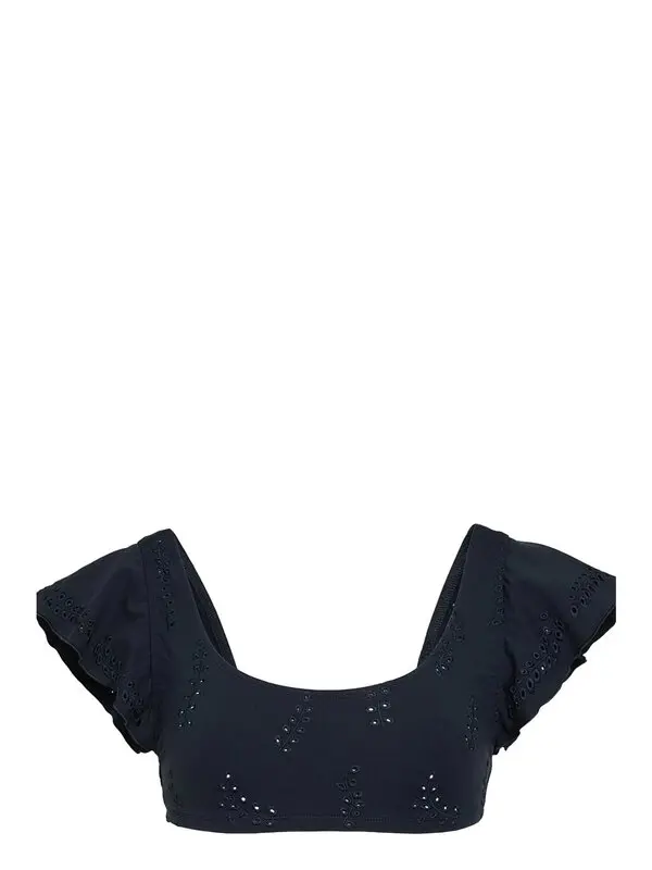 Chloé Solidcolor Cropped Sleeveless Top - Black