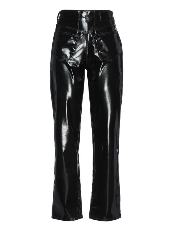MAISON MARGIELA Solidcolor Minimalist Trousers - Black