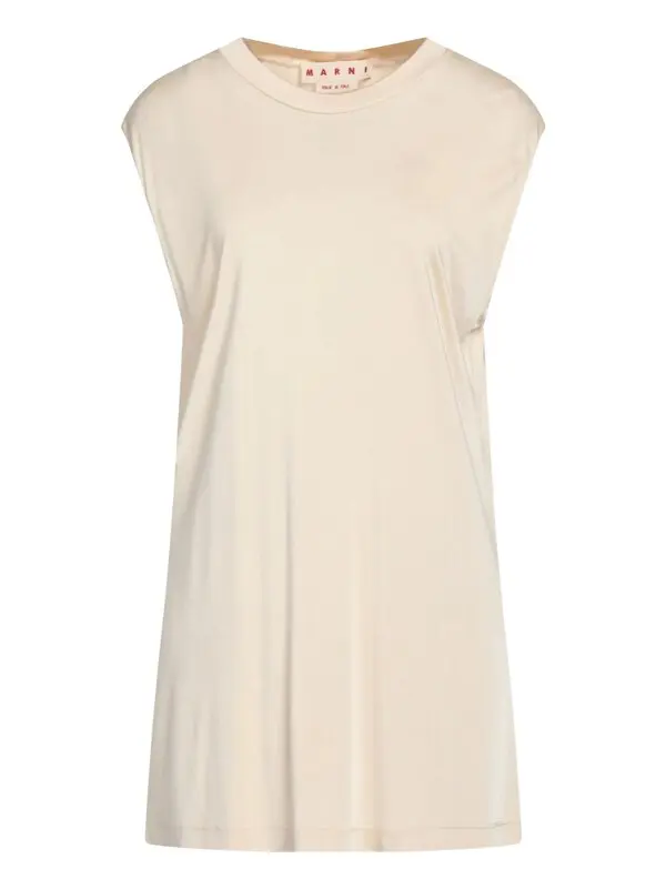 Marni Sleeveless Solid-colored Knit Top - Camel