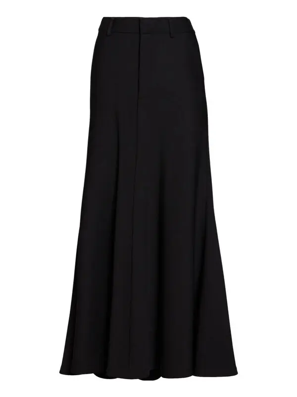 Balenciaga Simple Flared Skirt - Black