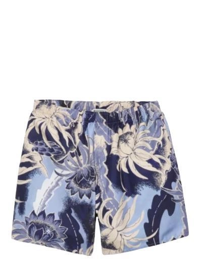 J.W.ANDERSON Hawaiian Print Swim Shorts - Sapphire
