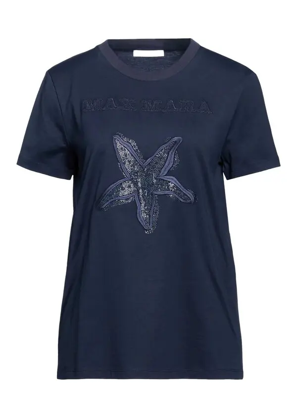 Max Mara Solid-color T-shirt - Blue