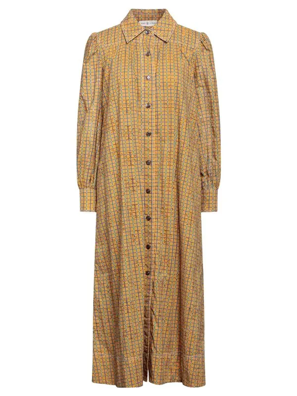 Tory Burch Plaid Woven Shirt Dress - No