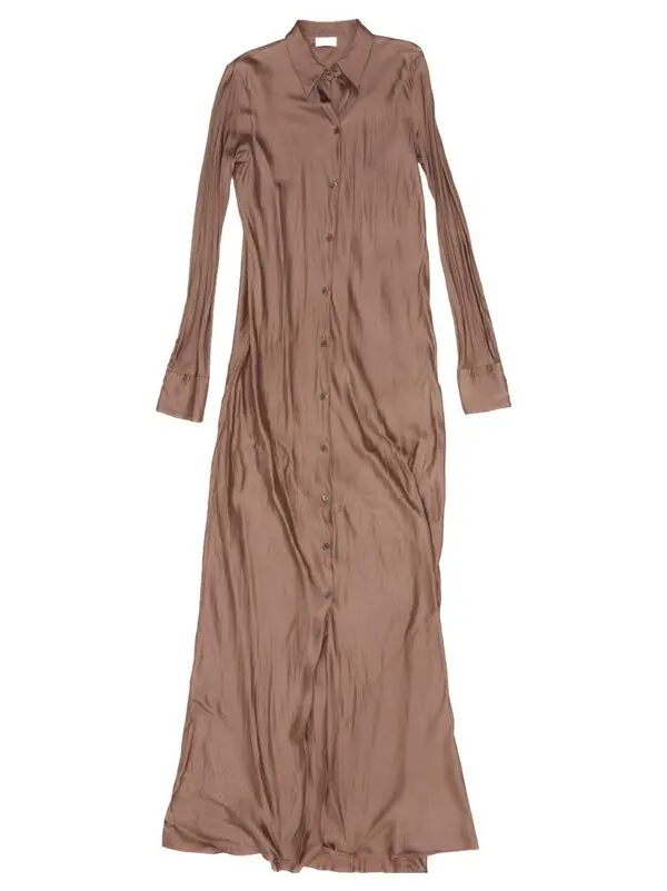 Dries Van Noten Long-sleeve Dress - Brown