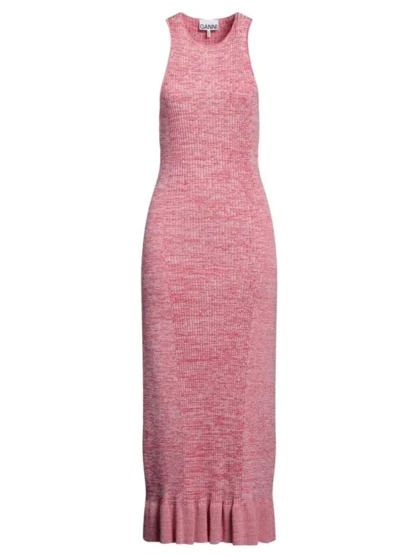 GANNI Slim-fit Sleeveless Knit Dress - No