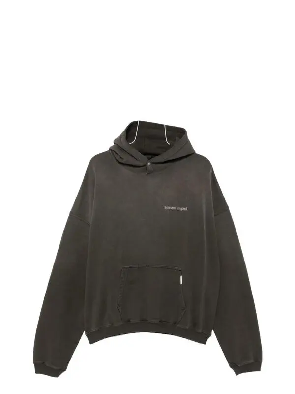 REPRESENT Long-sleeved Hooded Sweatshirt - Ash