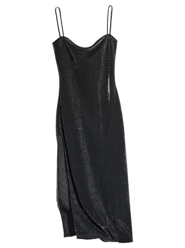 Gucci Jersey Dress With Iridescent Effect - Black