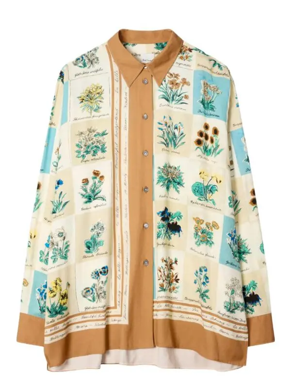 Paul Smith Floral Scarf' Print Shirt - White