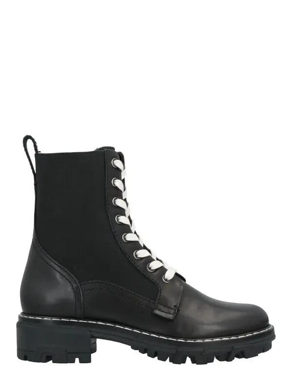 Rag & Bone Simple Leather Martin Boots - Black