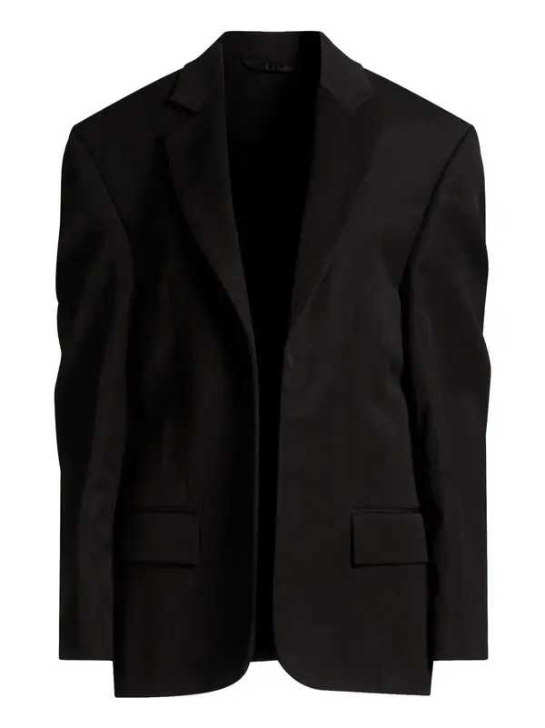 Balenciaga Single-breasted Blazer - Black