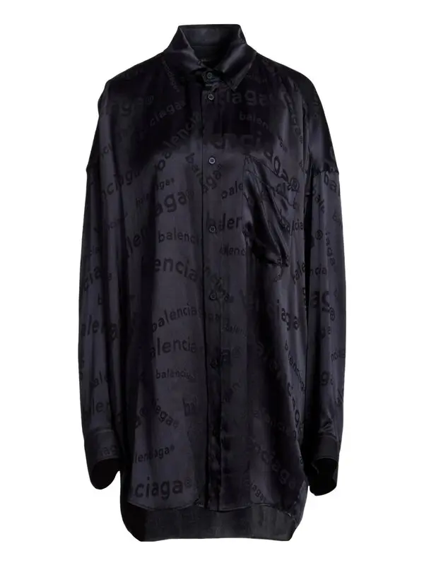 Balenciaga Long-sleeved Shirt - Blue