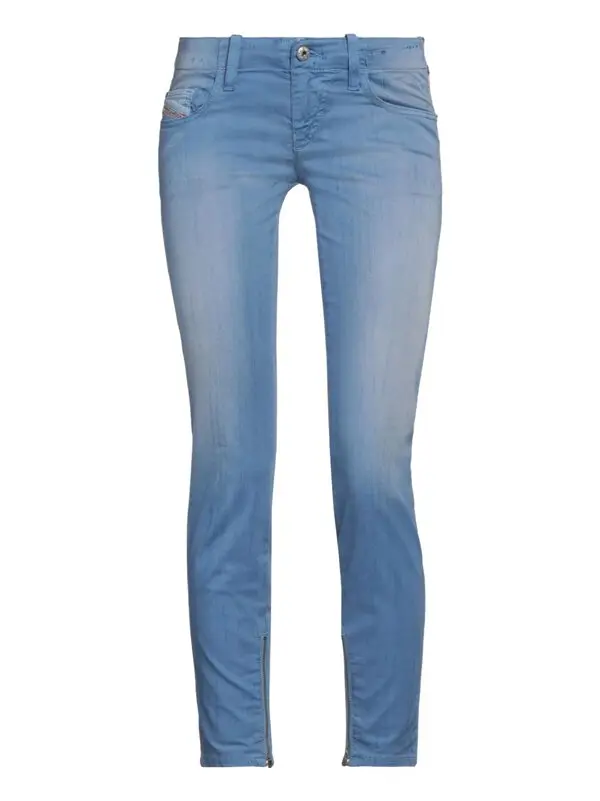 DIESEL® Slimfit Tiedye Cropped Trousers - Blue