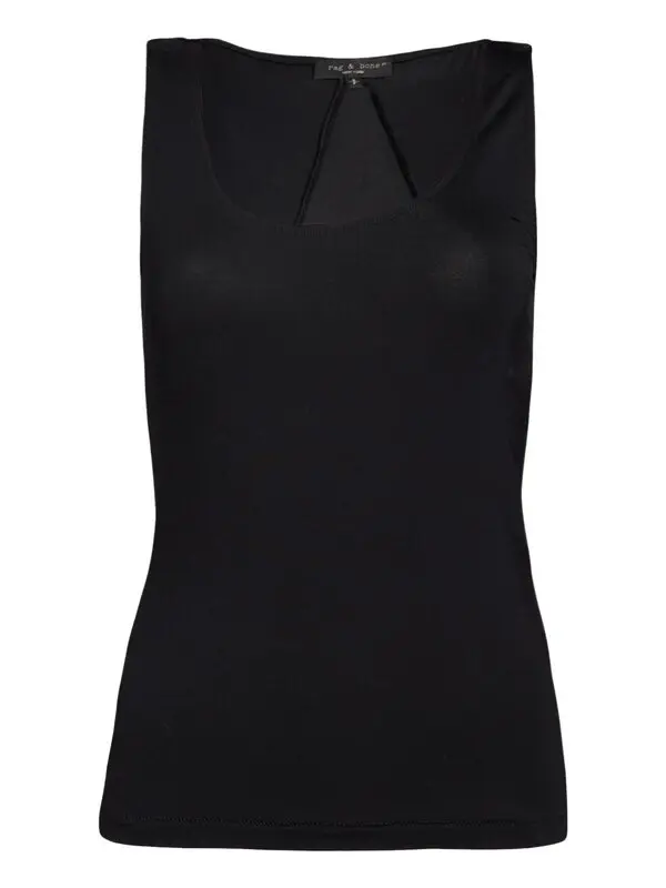 Rag & Bone Scoop Neck Vest - Black