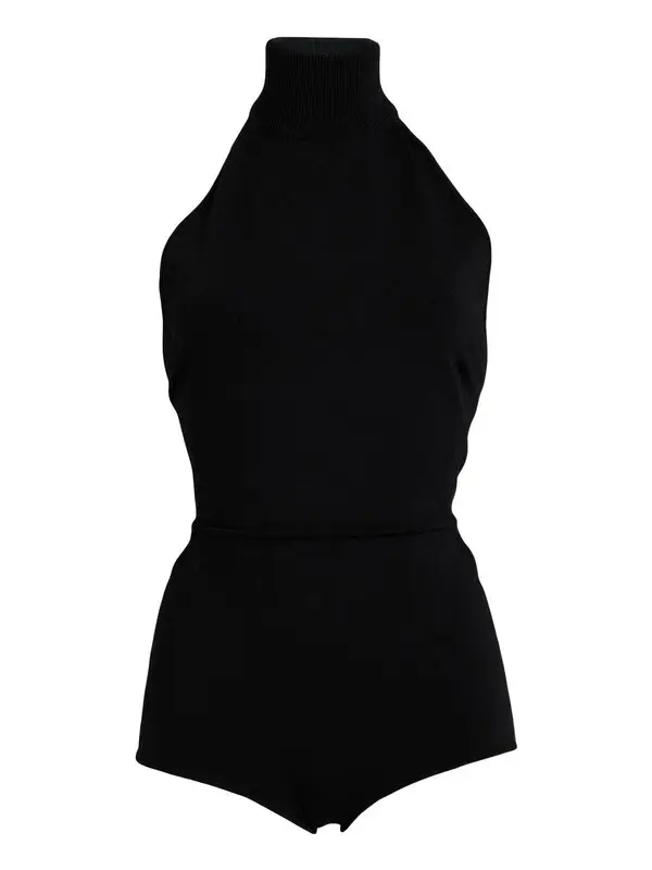 Max Mara Zip Fastening Bodysuits - Black