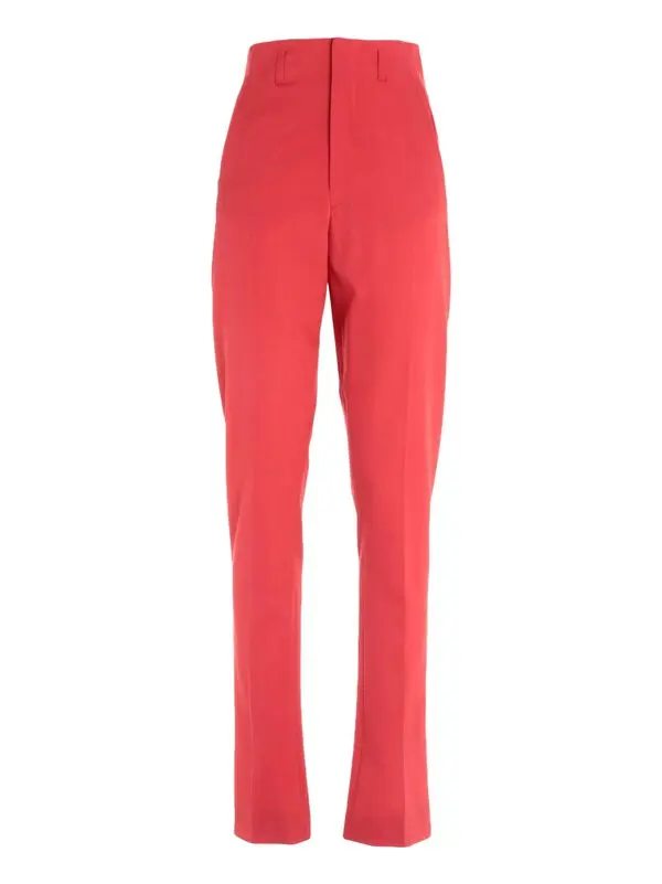 Isabel Marant Étoile Minimalist Tapered Pants - Red