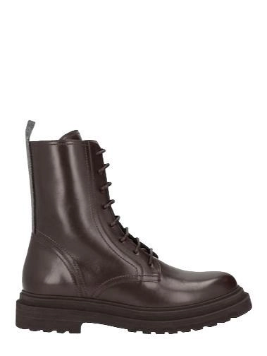 Brunello Cucinelli Laceup Blockheel Boots - Black