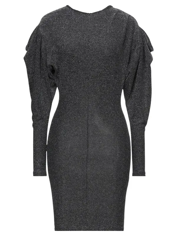 Isabel Marant Étoile Metallic Long-sleeve Knit Dress - Silver