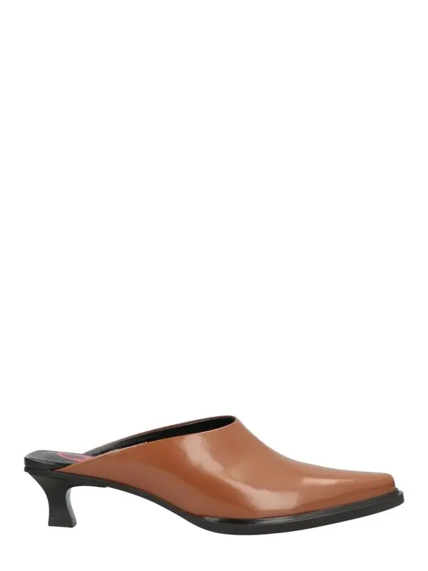 DIESEL® Simple Solid-colored Leather Shoes - Brown
