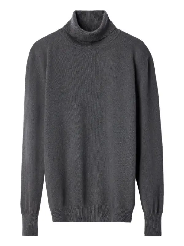 LEMAIRE Stand-collar Sweater In Cashmere - Stone