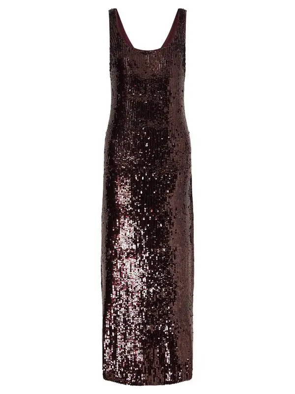 Simkhai Sequined Maxi Dress - Metallic