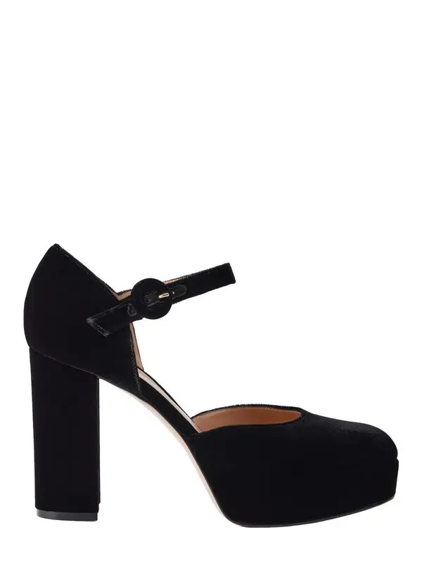 GIANVITO ROSSI Velvet Pumps - Black