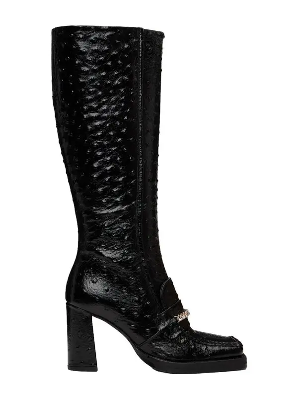 Martine Rose Square-toe High-heeled Boots - Black