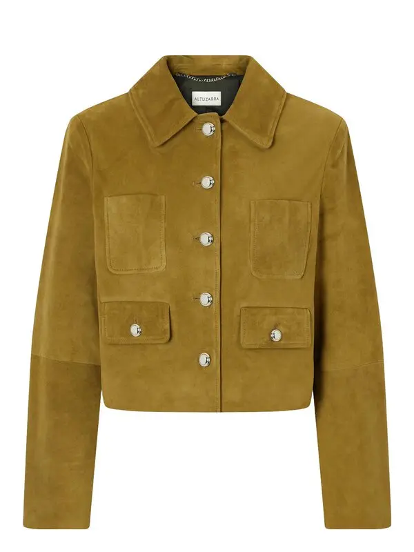 Altuzarra Astley Suede Jacket - Brown