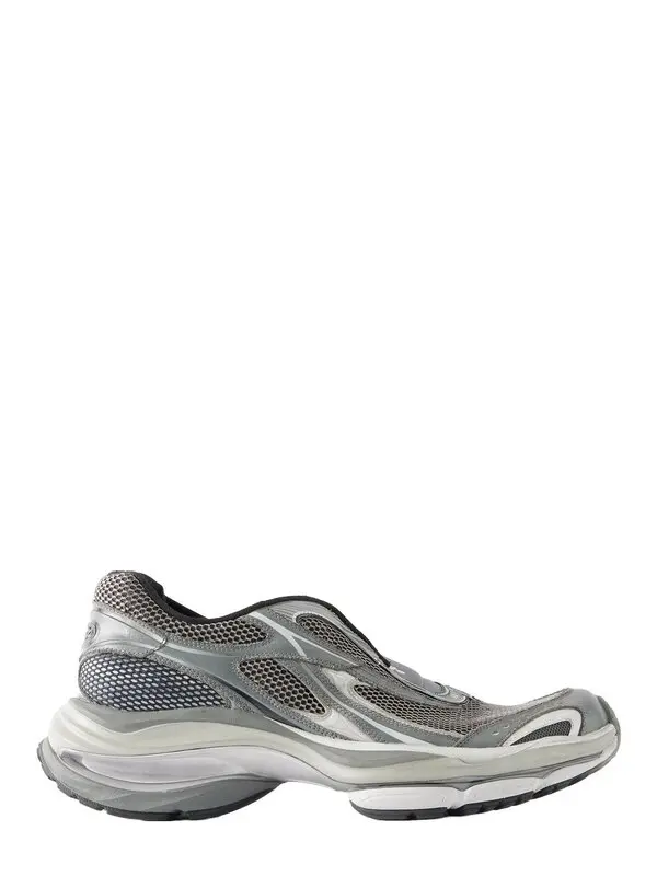 Balenciaga Rubber-trimmed Mesh Sneakers - Gray