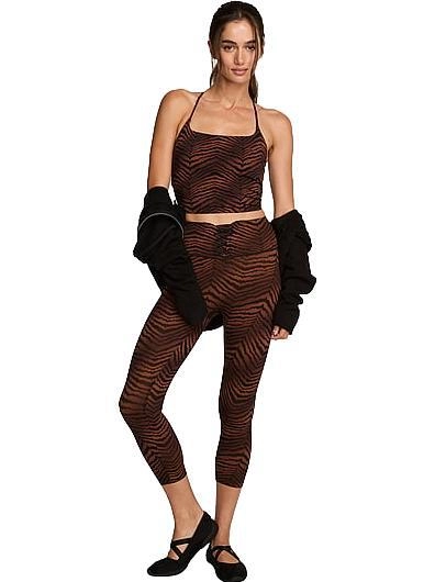 Victoria's Secret Vsx Elevate™ Lace-up Capri Legging - Print