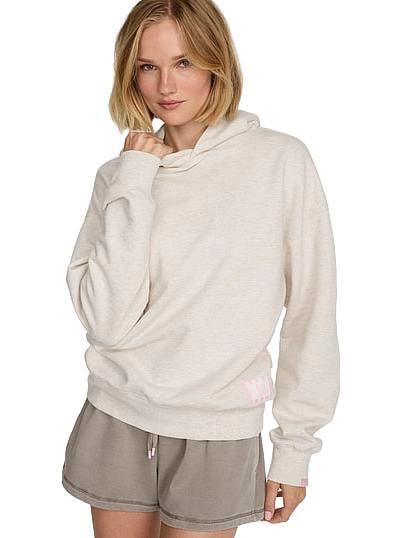 Victoria's Secret Angel Essentials Iconic Fleece Classic Hoodie - Beige