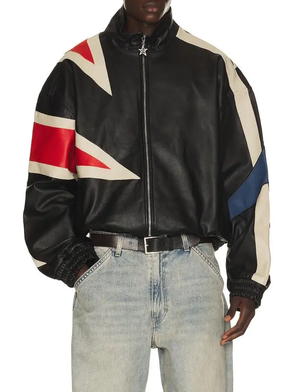 NAHMIAS Mvp Leather Bomber - Black