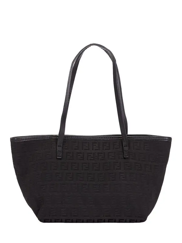 Fendi Zucchino Roll Tote Bag - Brown