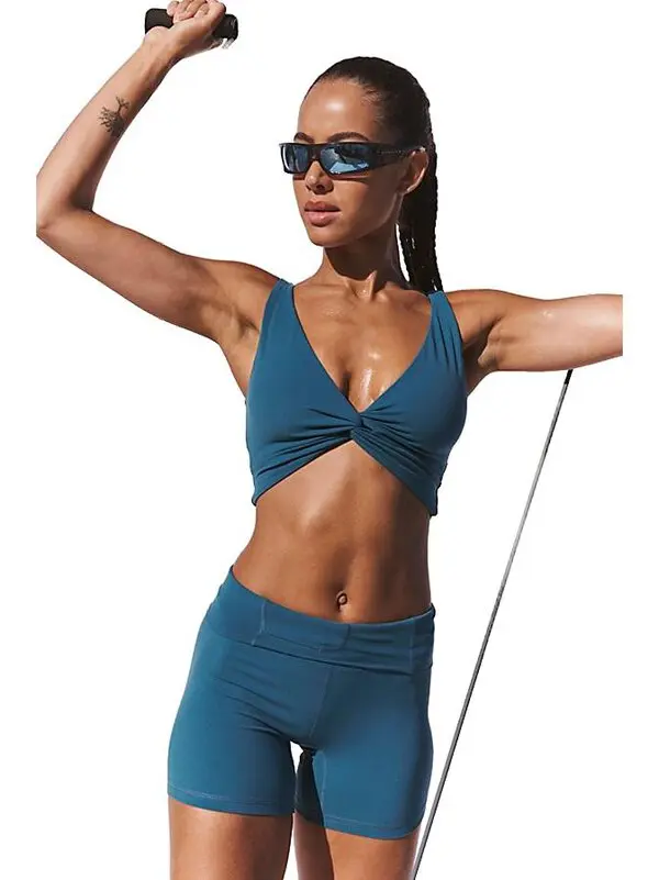 BARRY'S X FP MOVEMENT Never Better Twist Crop - Riptide