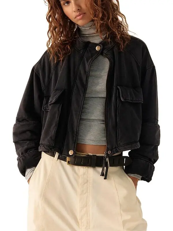 Free People We The Free Wes Washed Jacket - Black